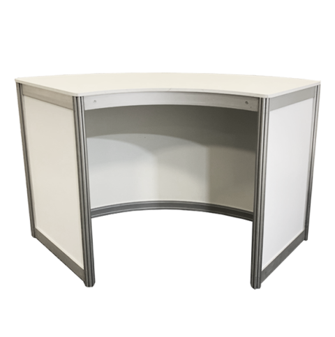 Curved Octanorm Counter – Open Back | Exhibitions, Expo, Conferences ...