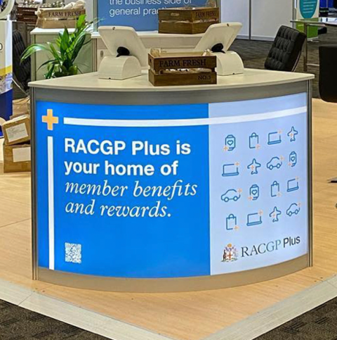 Backlit Curved Counter | Exhibitions, Expo, Conferences & Trade Shows