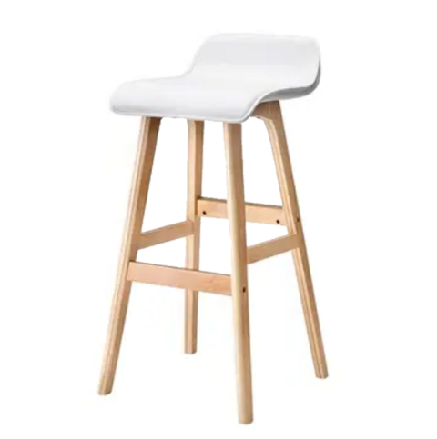 Wave bar stool – white / timber | Exhibitions, Expo, Conferences ...