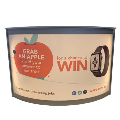 Curved Counter LED Backlit | Exhibitions, Expo, Conferences & Trade Shows