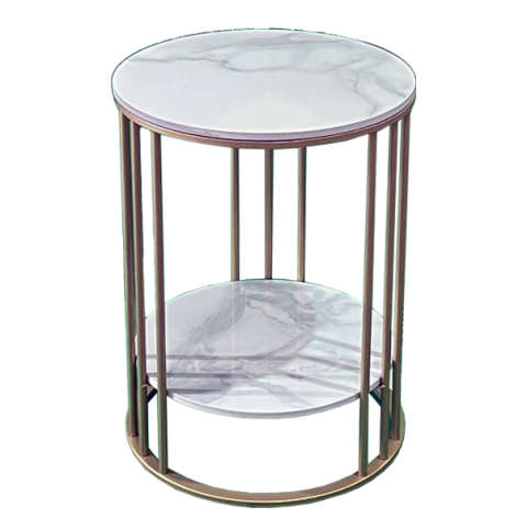 Icon occasional table – marble top gold legs | Exhibitions, Expo ...
