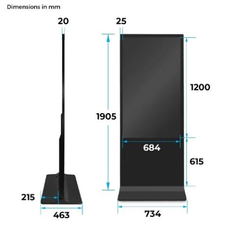 55” Signage totem / portrait | Exhibitions, Expo, Conferences & Trade Shows
